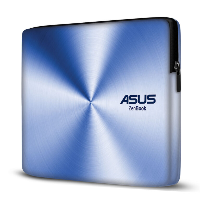 Capa para Notebook em Neoprene – CN – Asus ZenBook Efeito Metálico Azul ...