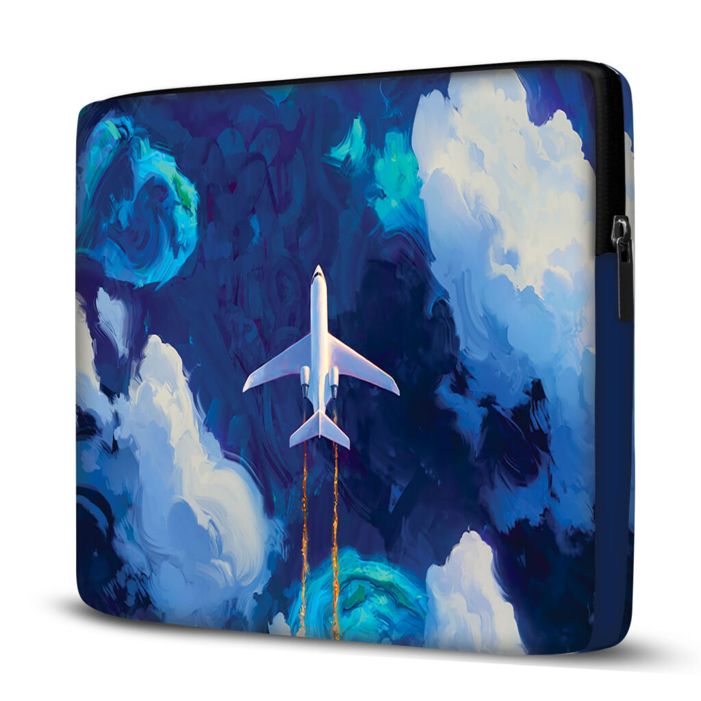 Capa para Notebook em Neoprene – CN – Avião Abstrato - Case Notebook