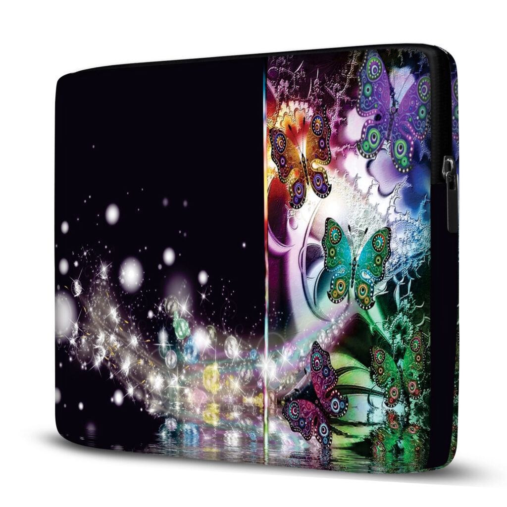 Capa para Notebook em Neoprene – CN – Borboletas 1 - Case Notebook