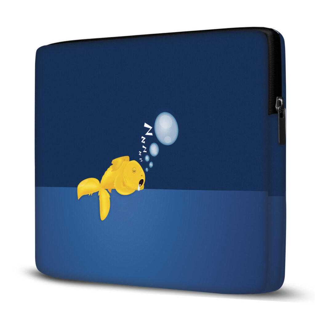 Capa para Notebook em Neoprene – CN – Fish Sleeping - Case Notebook
