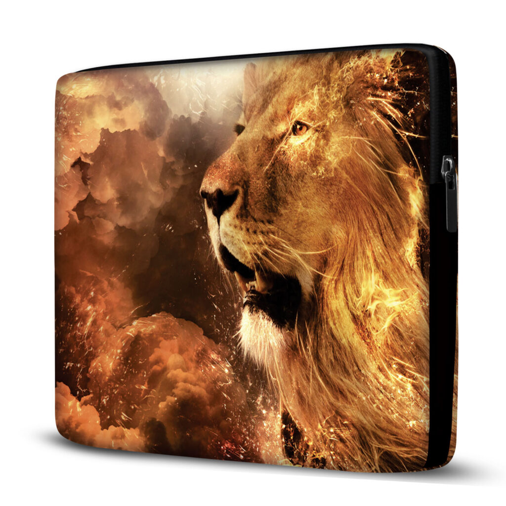 Capa para Notebook em Neoprene – CN – Leão - Case Notebook