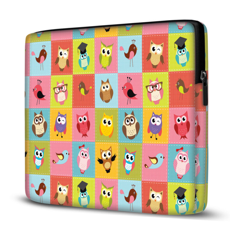 Capa para Notebook em Neoprene – CN – Little Owls - Case Notebook