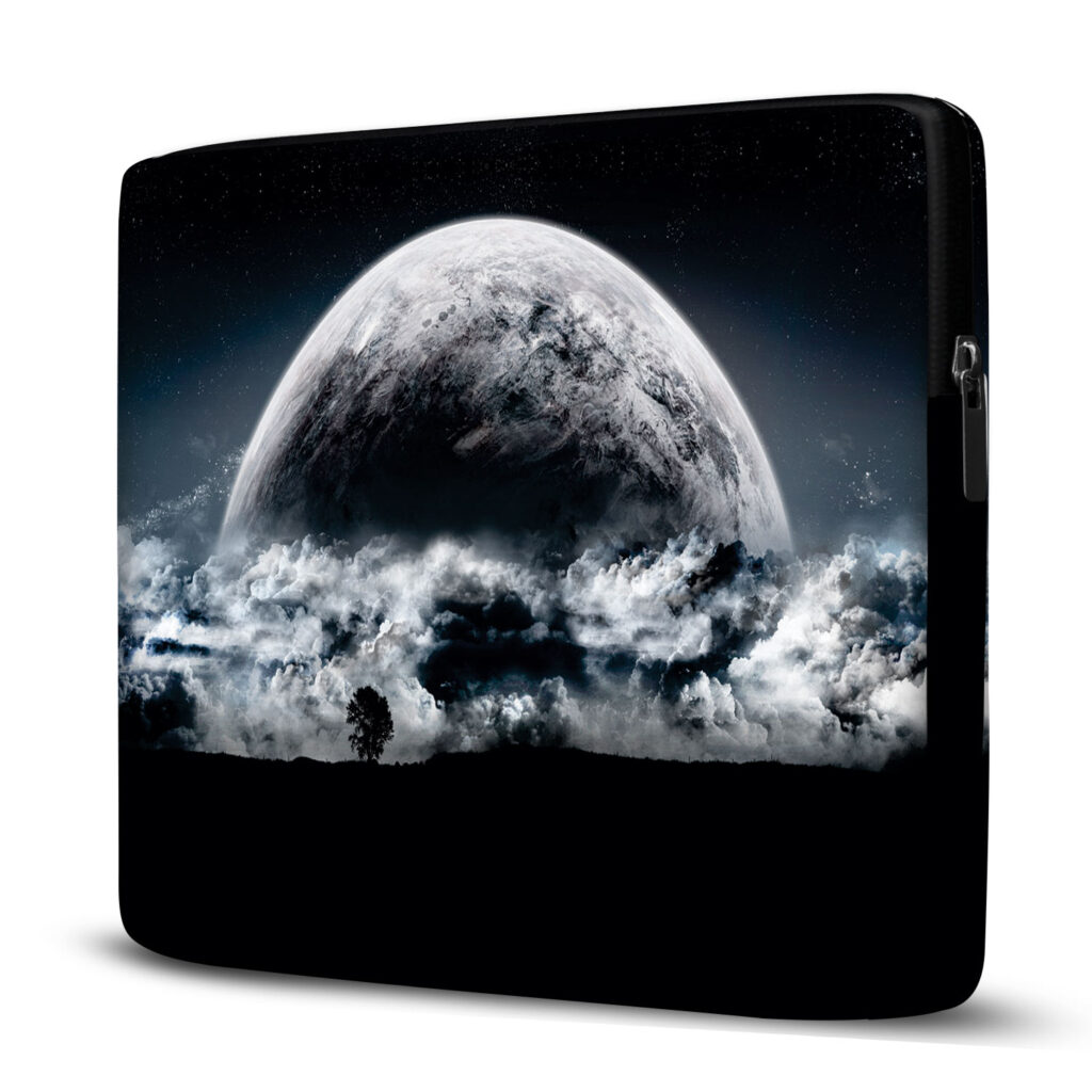 Capa para Notebook em Neoprene – CN – Paisagem Lua - Case Notebook