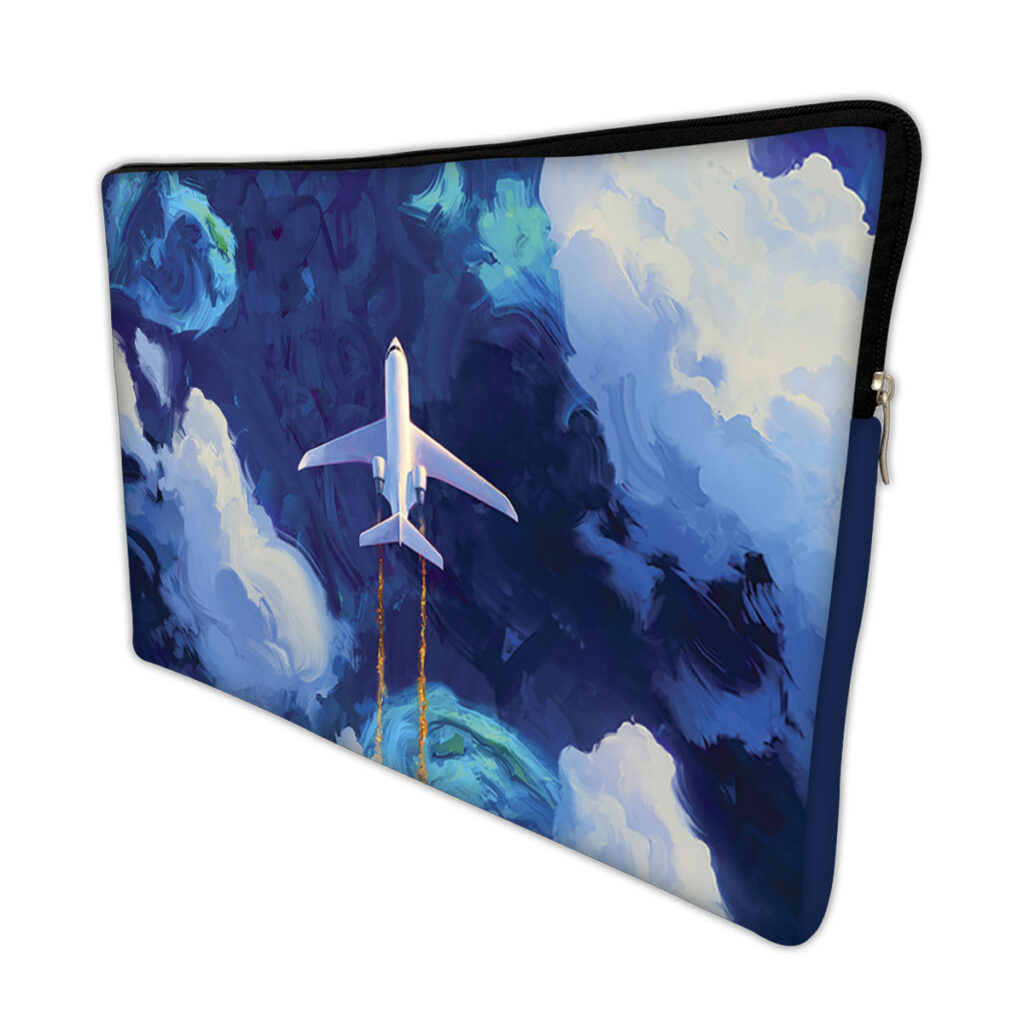Capa para Notebook em Neoprene – CN – 15.6 Polegadas – Avião Abstrato ...