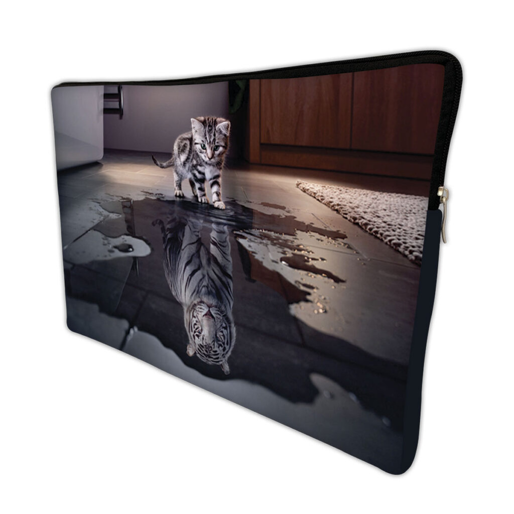 Capa para Notebook em Neoprene – CN – 15.6 Polegadas – Gato Tigre ...