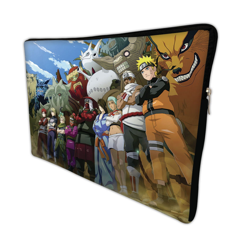 Capa para Notebook em Neoprene – CN – 15.6 Polegadas – Naruto Jinchuuriki’s - Case Notebook