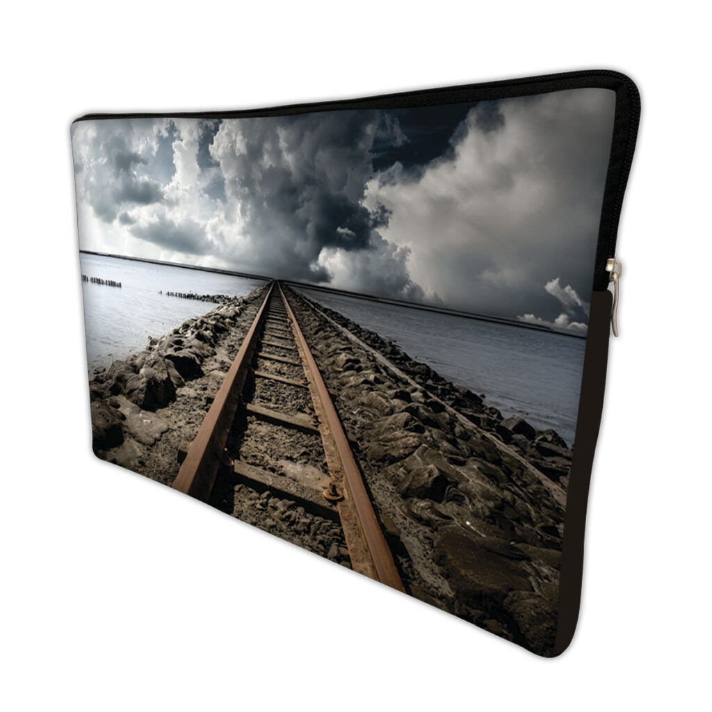 Capa para Notebook em Neoprene – CN – 15.6 Polegadas – Paisagem Trilhos ...